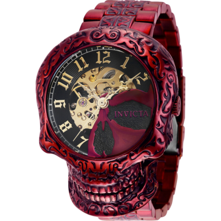 Invicta Artist Skull Automatic Black Dial Men's Watch 40757 ...