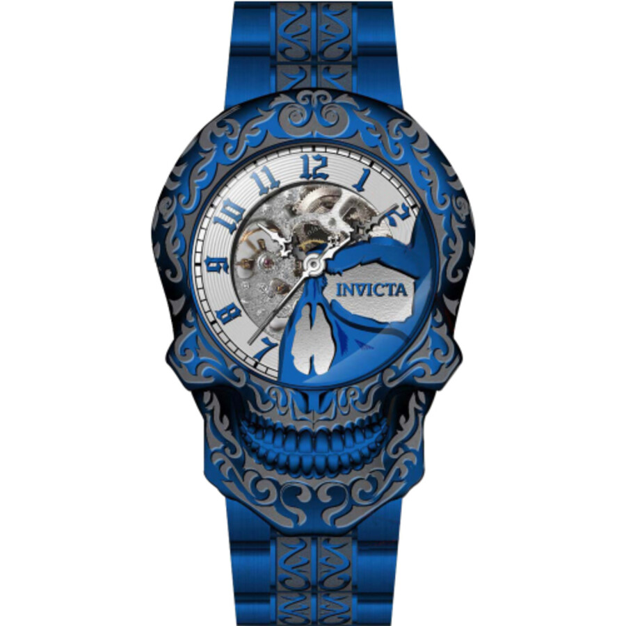 Invicta Artist Skull Automatic Silver Dial Men's Watch 40760 ...
