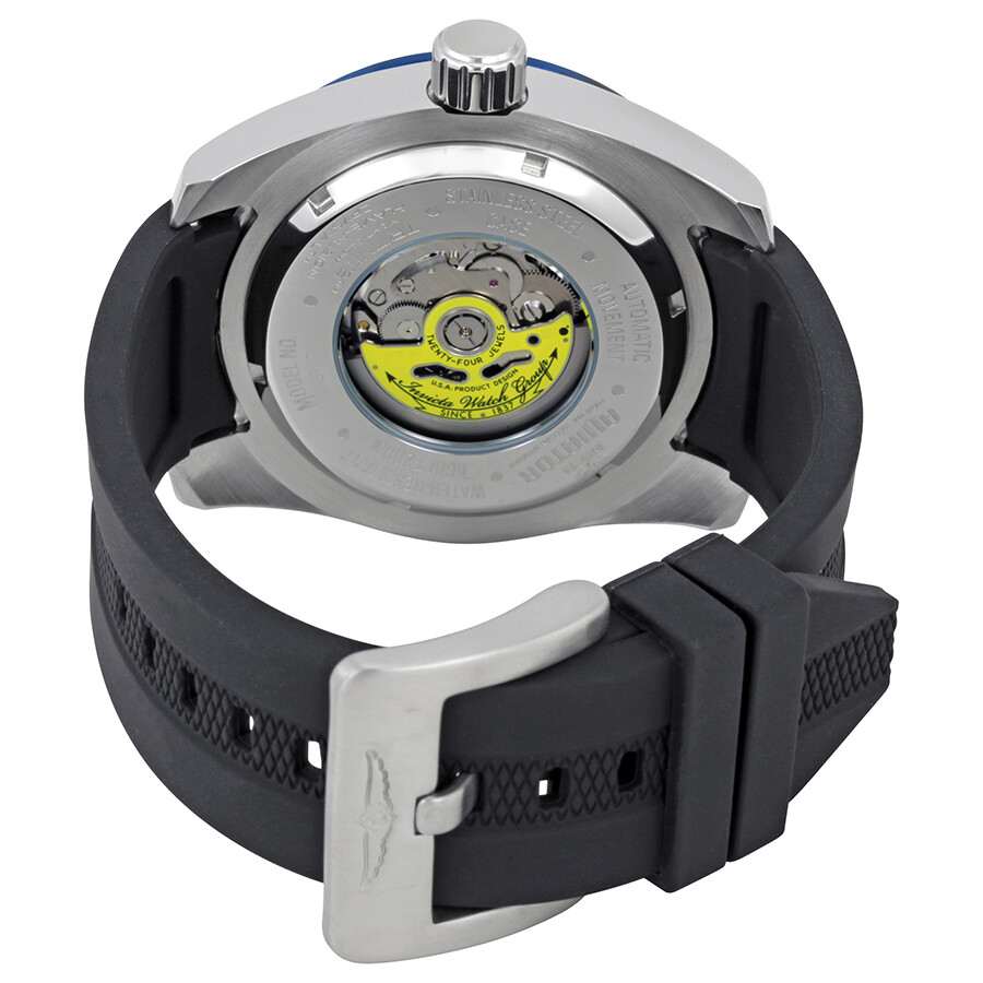 Invicta Aviator Automatic Silver Dial Men's Rubber Watch 23530 ...