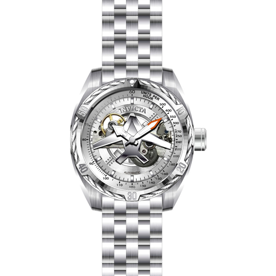 Invicta Aviator Automatic Silver Dial Men's Watch 28213 886678336852 ...