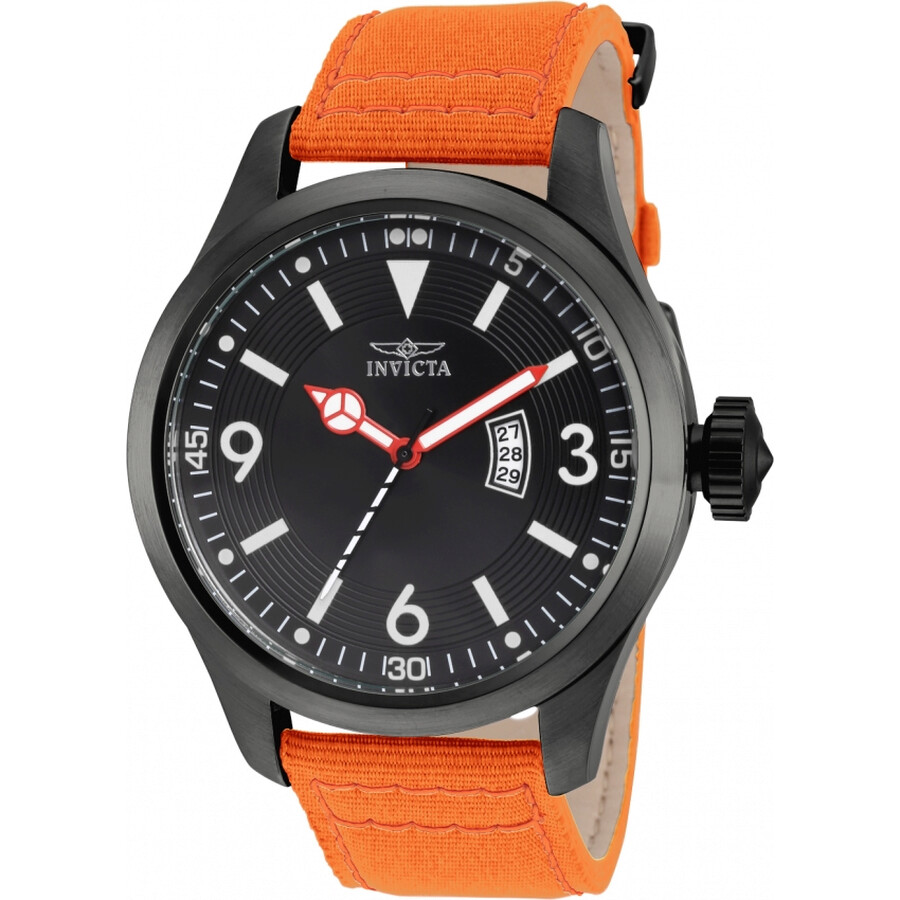 Invicta Aviator Black Dial Men's Watch 19420 886678238941 - Watches ...