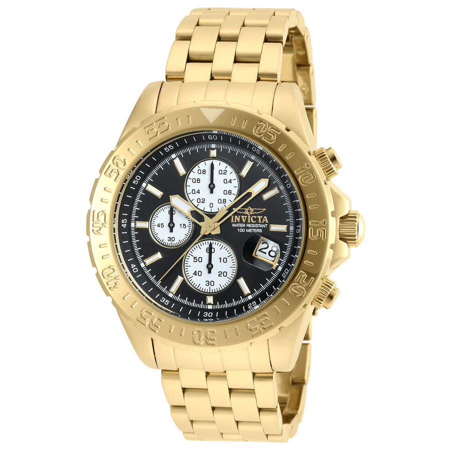 Invicta Aviator Black Dial Men's Watch 21649 886678265794 - Watches ...