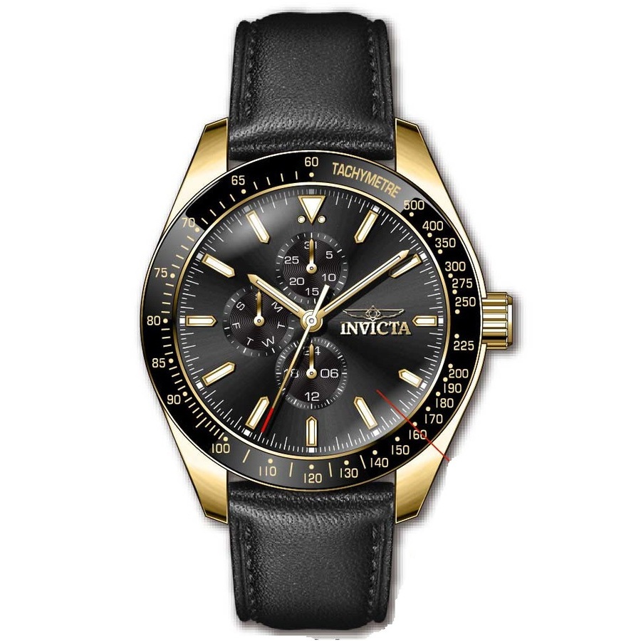 Invicta Aviator Black Dial Men's Watch 38978 886678528080 - Watches ...