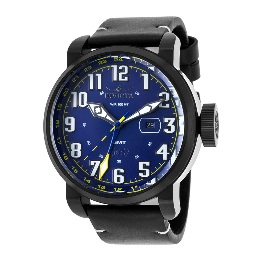 Invicta Aviator Blue GMT Date Men's Watch 22254 886678272754 - Watches ...
