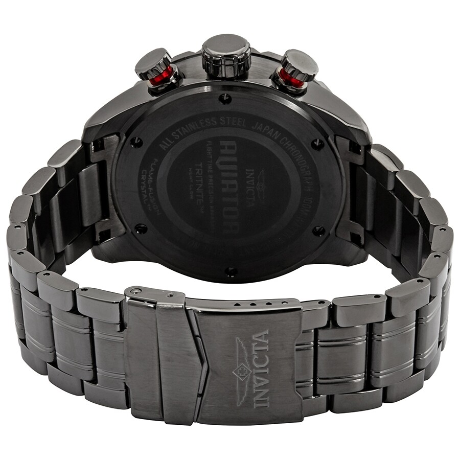 Invicta Aviator Chronograph Black Dial Men's Watch 28158 - Aviator ...