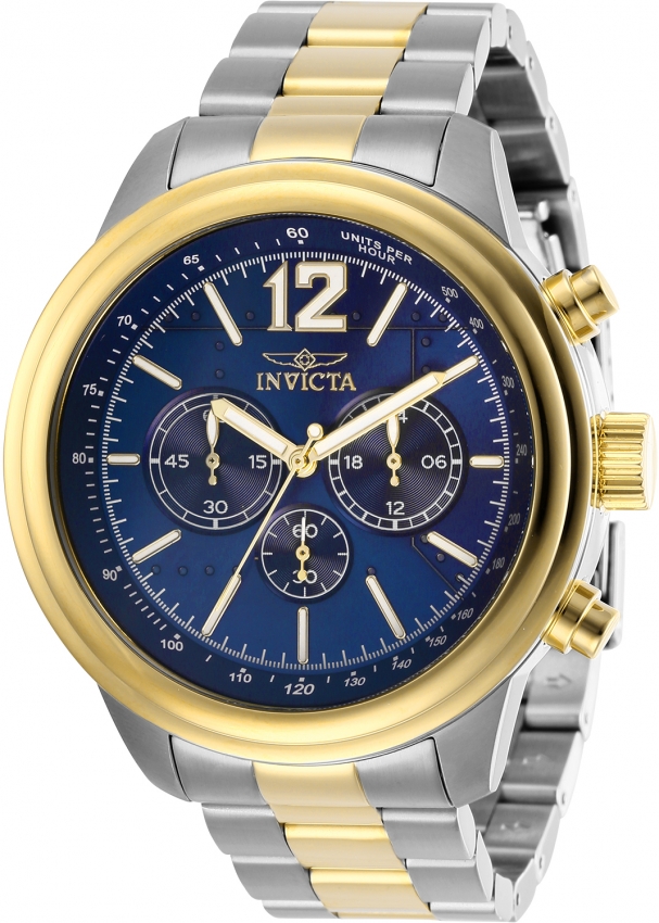 Invicta Aviator Chronograph Blue Dial Men's Watch 28897 886678343744 ...