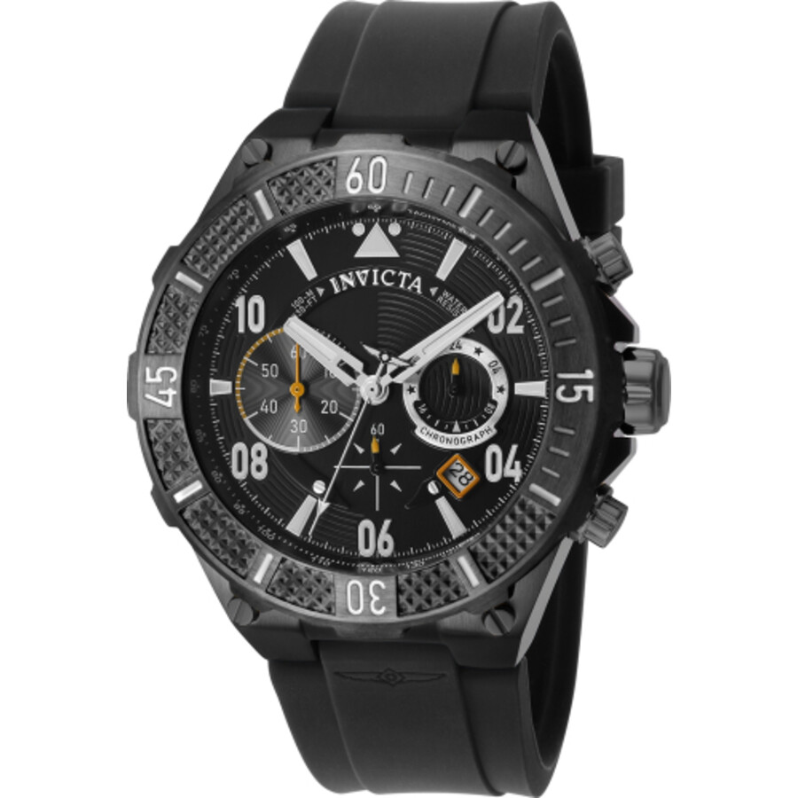 Invicta Aviator Chronograph GMT Quartz Black Dial Men's Watch 40502 ...