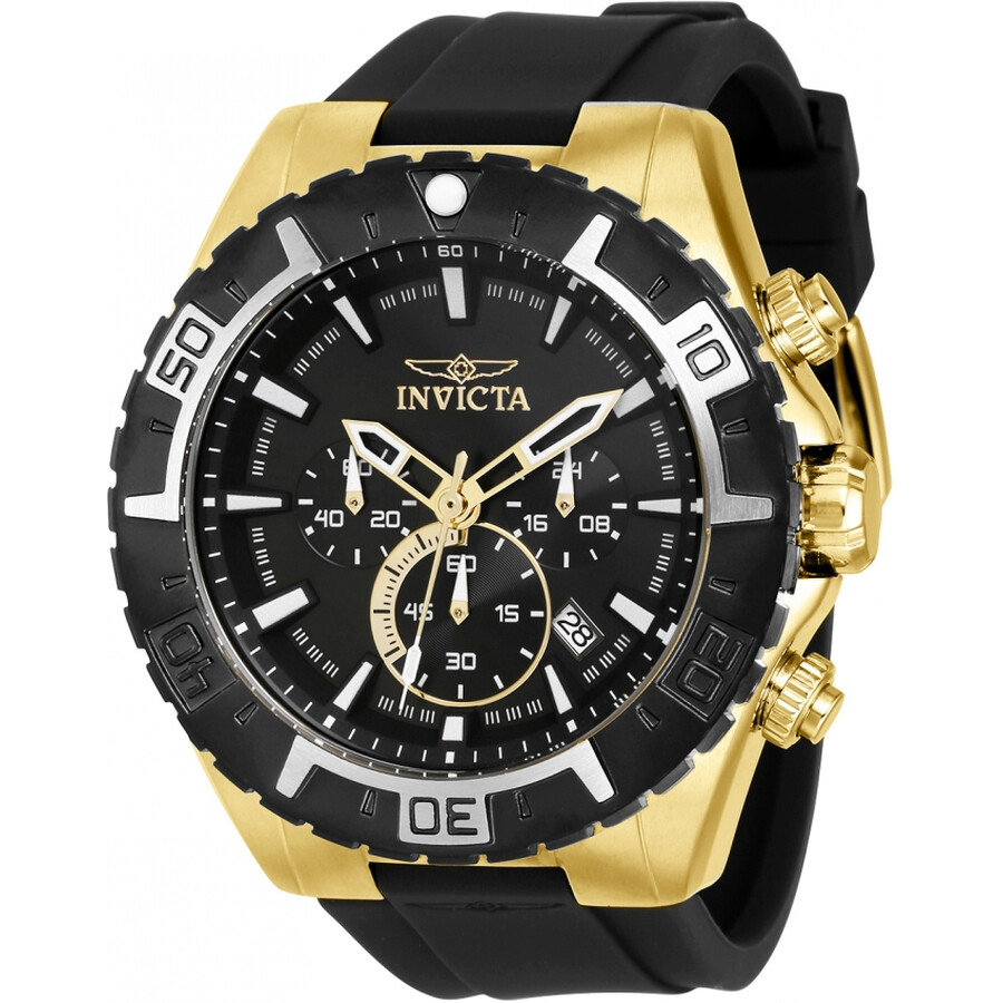 Invicta Aviator Chronograph Quartz Black Dial Men's Watch 37627 ...