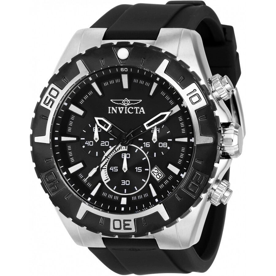 Invicta Aviator Chronograph Quartz Black Dial Men's Watch 37630 ...