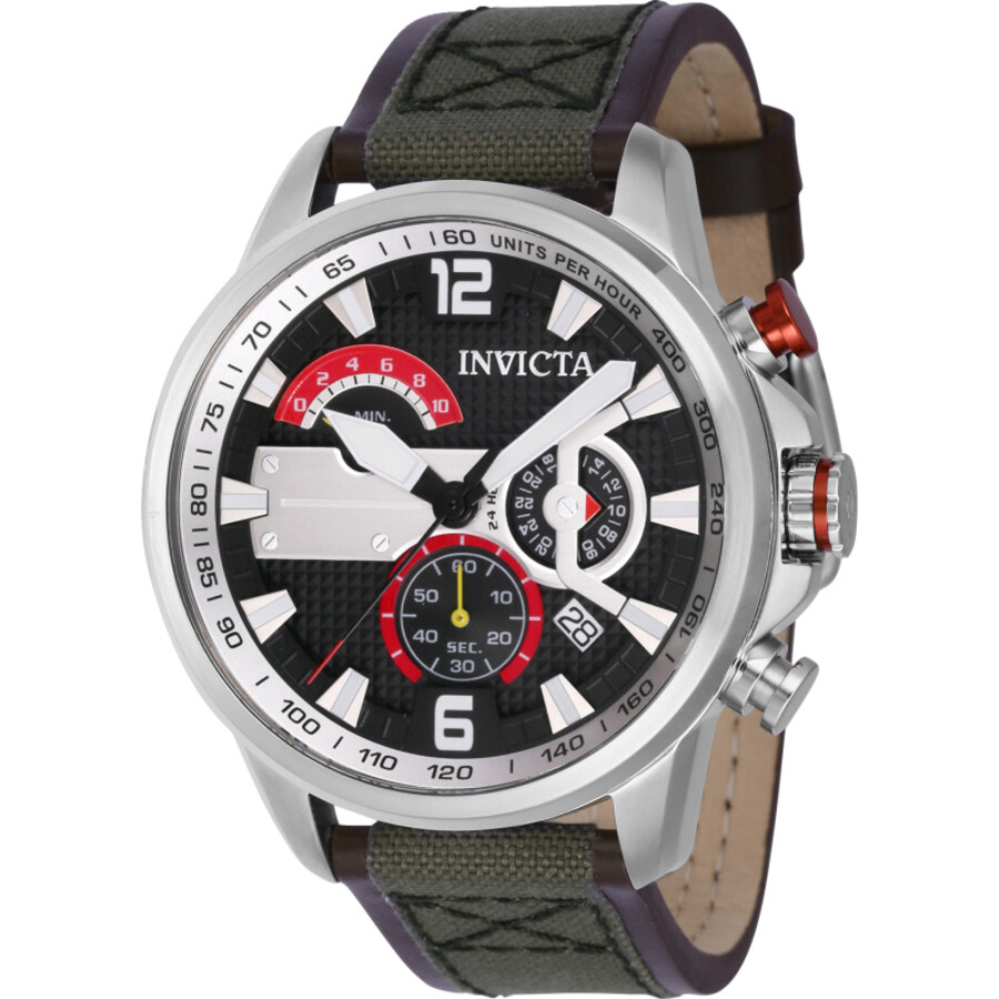 Invicta Aviator Chronograph Quartz Black Dial Men's Watch 41685 ...