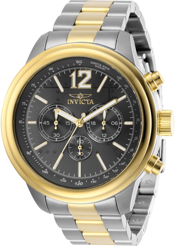 Invicta Aviator Chronograph Quartz Dark Grey Dial Men's Watch 28901 ...