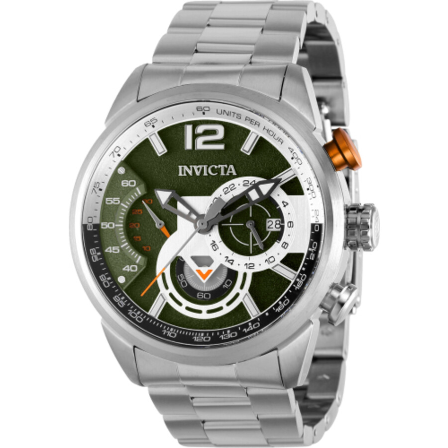 Invicta Aviator Chronograph Quartz Green Dial Men's Watch 39659 ...