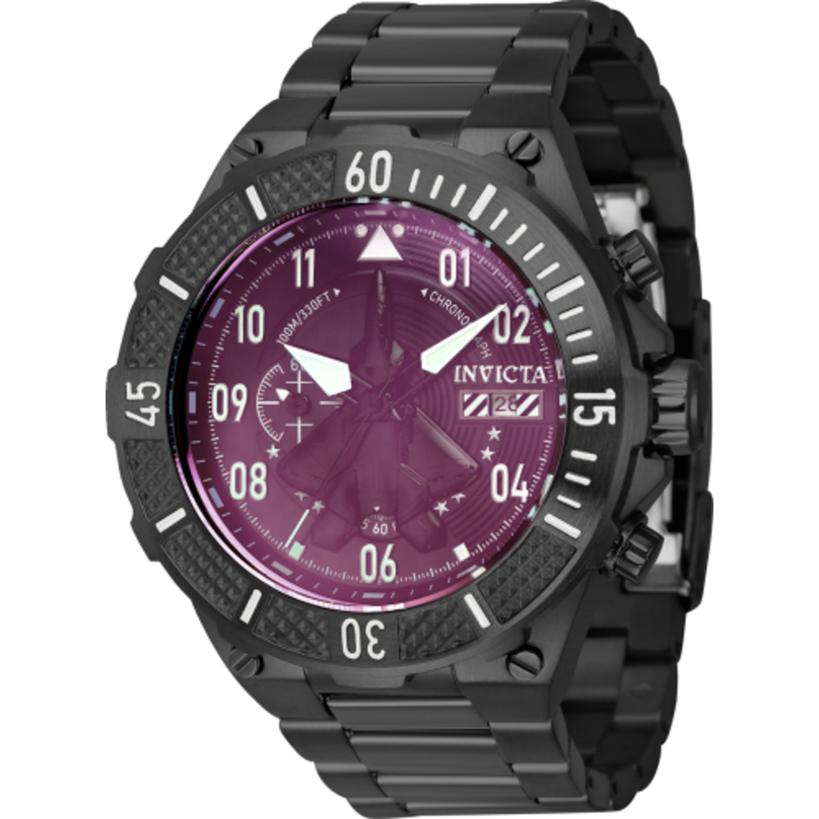 Invicta Aviator Chronograph Quartz Red Dial Men's Watch 39910 ...