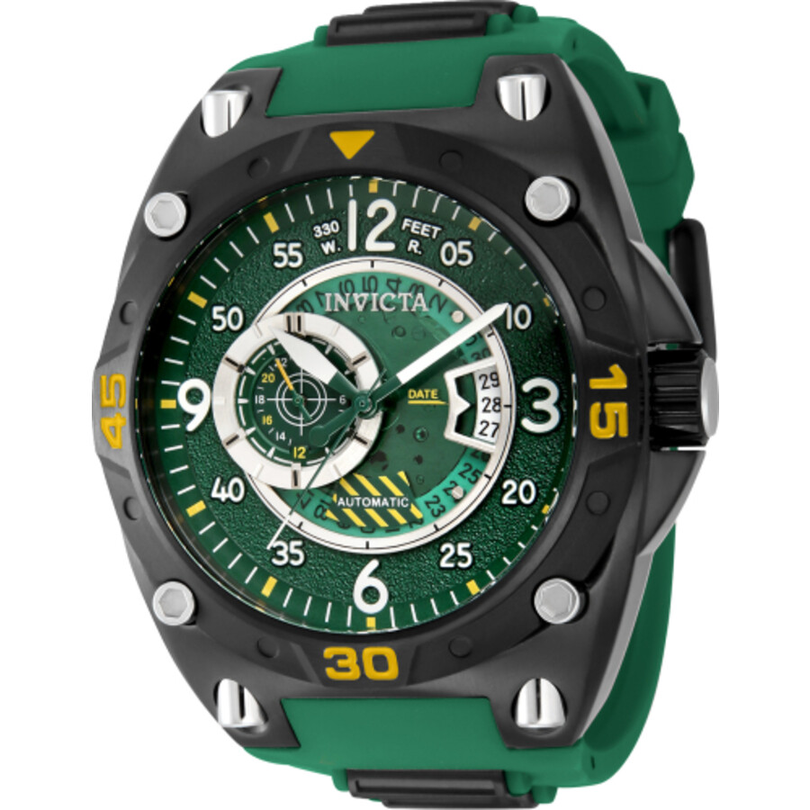 Invicta Aviator GMT Automatic Green Dial Men's Watch 40282 886678541942 ...