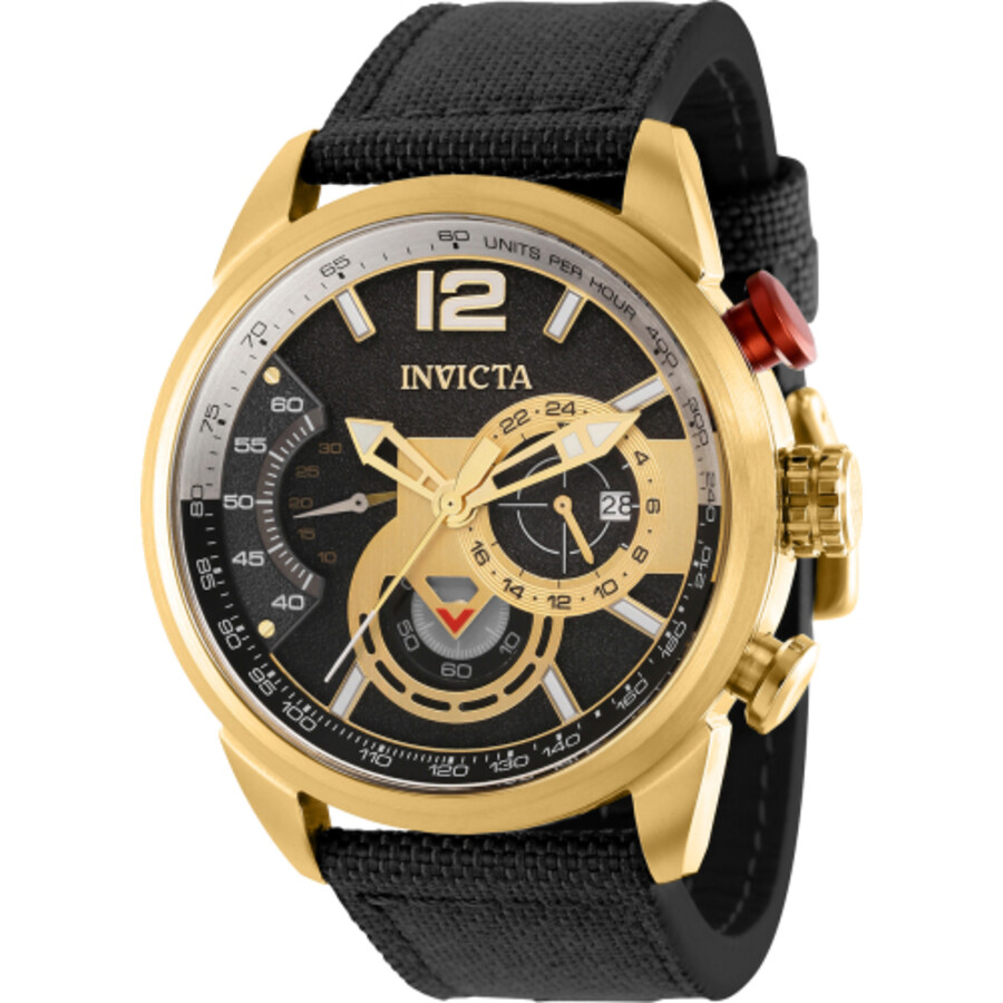 Invicta Aviator GMT Chronograph Black Dial Men's Watch 39656 ...