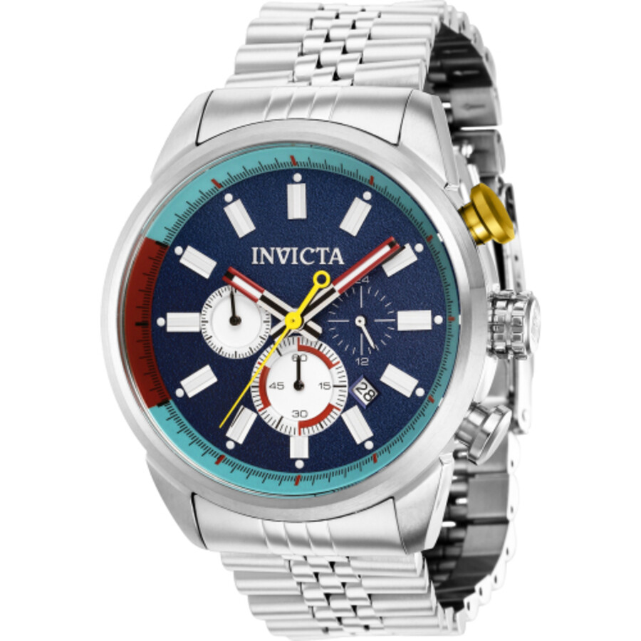 Invicta Aviator GMT Chronograph Quartz Blue Dial Men's Watch 39945 ...