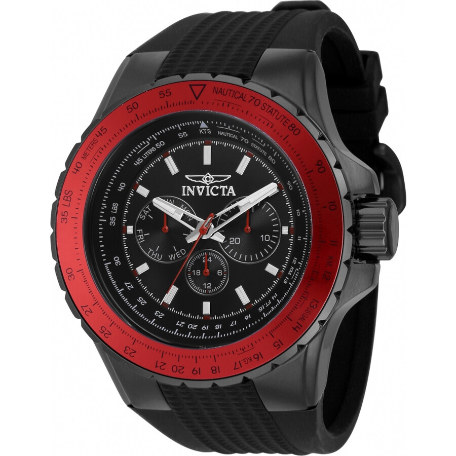 Invicta Aviator GMT Date Day Quartz Gunmetal Dial Men's Watch 39303 ...