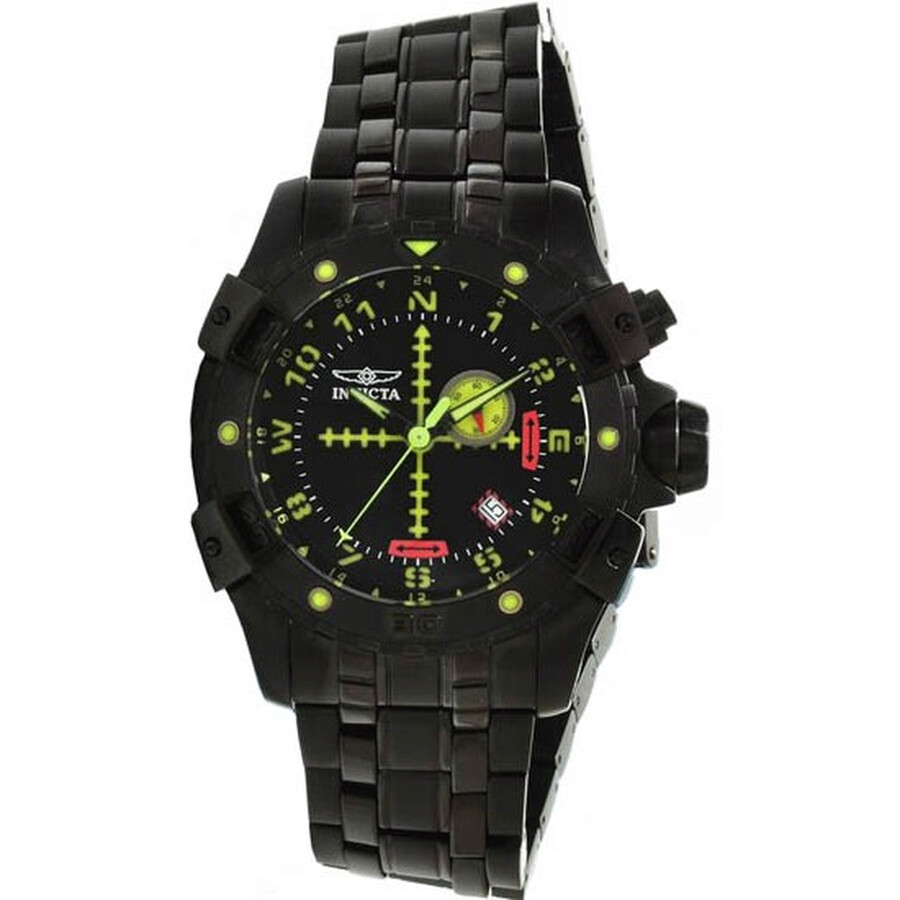 Invicta Aviator GMT Men's Watch 1743 0961613269959 - Watches, Aviator ...