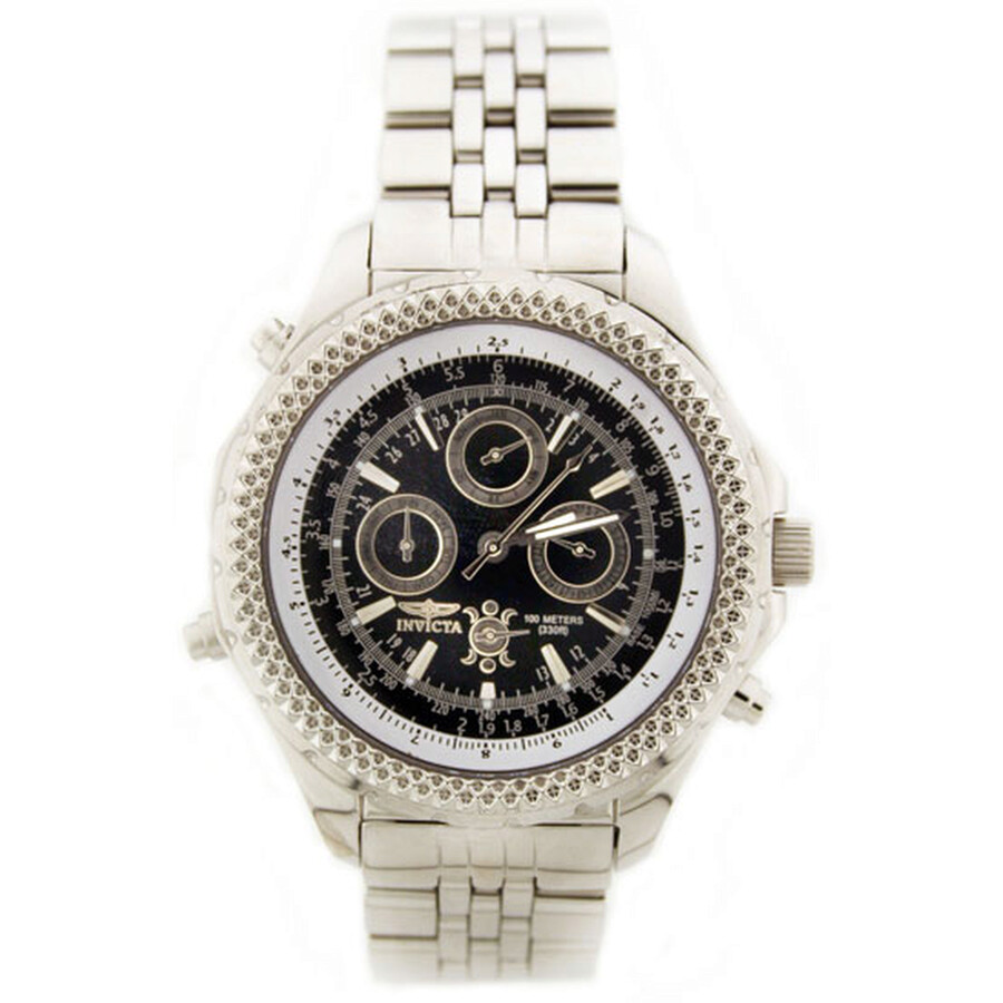 Invicta Aviator Multifunction Black Men's Watch 3290 843836032902 ...