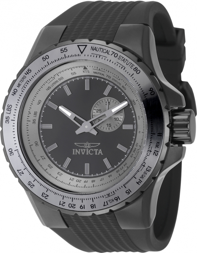 Invicta Aviator Quartz Black Dial Men's Watch 49728 886678671069 ...