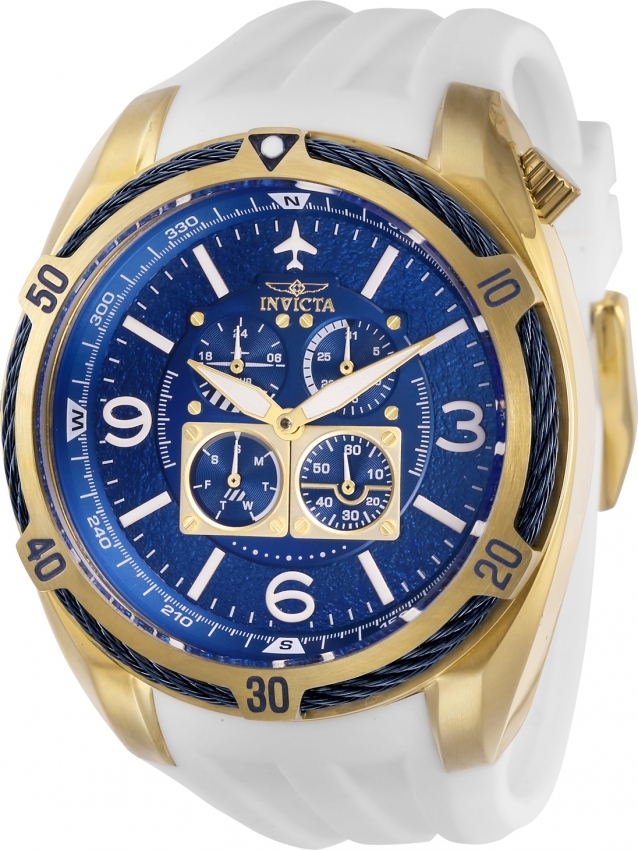 Invicta Aviator Quartz Blue Dial Men's Watch 28081 886678335534 ...