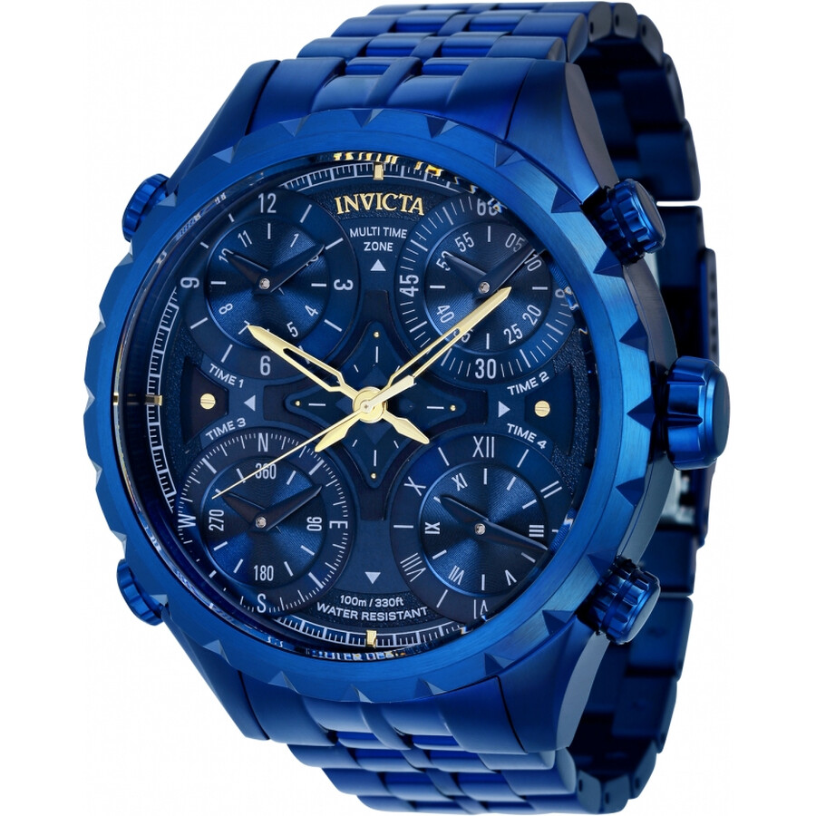 Invicta Aviator Quartz Blue Dial Men's Watch 37644 886678464562 ...