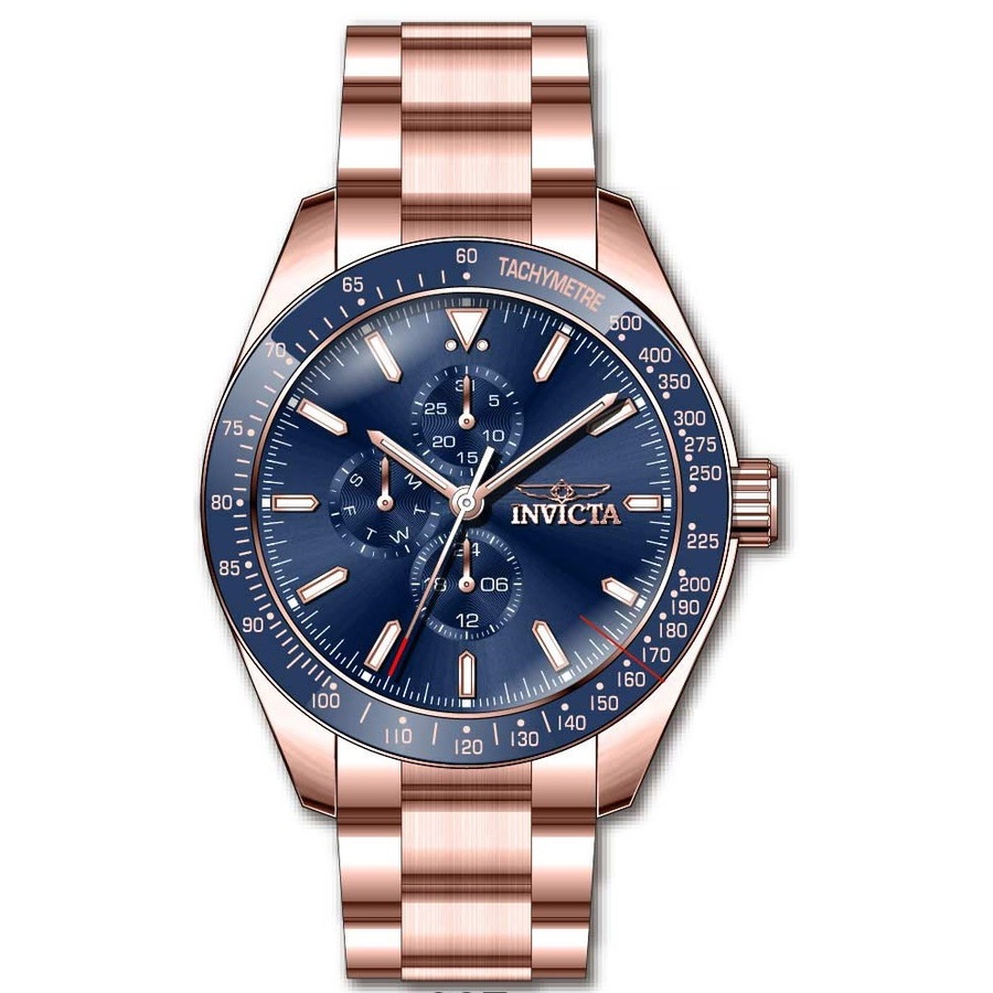 Invicta Aviator Quartz Blue Dial Men's Watch 38971 886678527687 ...