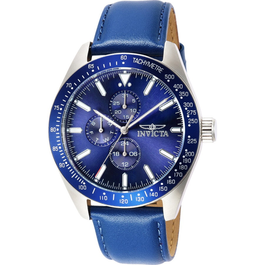 Invicta Aviator Quartz Blue Dial Men's Watch 38975 886678528059 ...