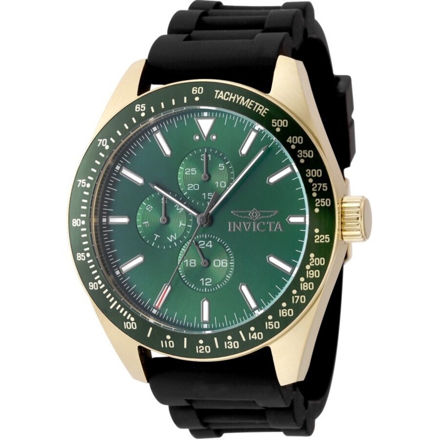 Invicta Aviator Quartz Green Dial Men's Watch 49077 886678660599 ...
