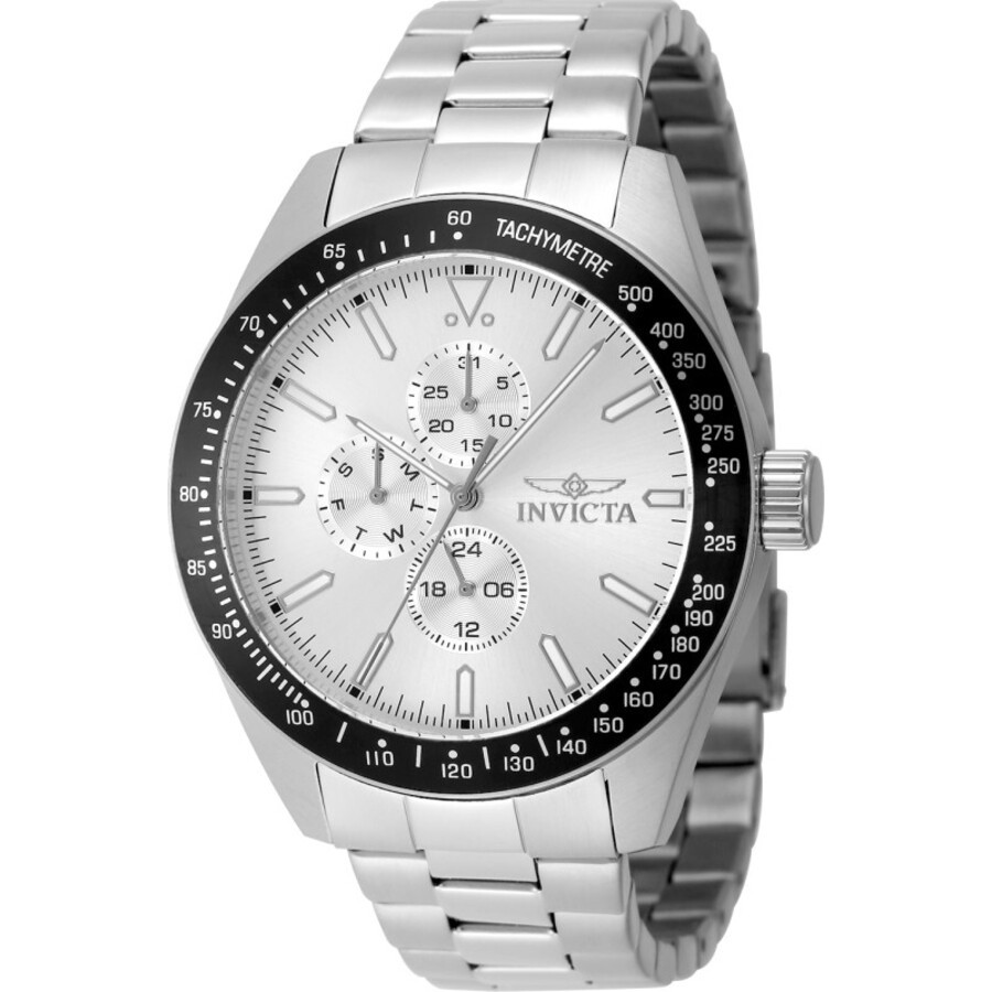Invicta Aviator Quartz Silver Dial Men's Watch 48858 886678655946 ...