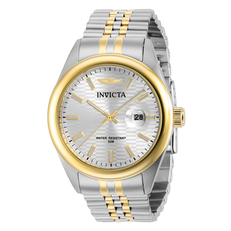 Invicta Aviator Quartz Silver Dial Men's Watch 38419 886678522224 ...