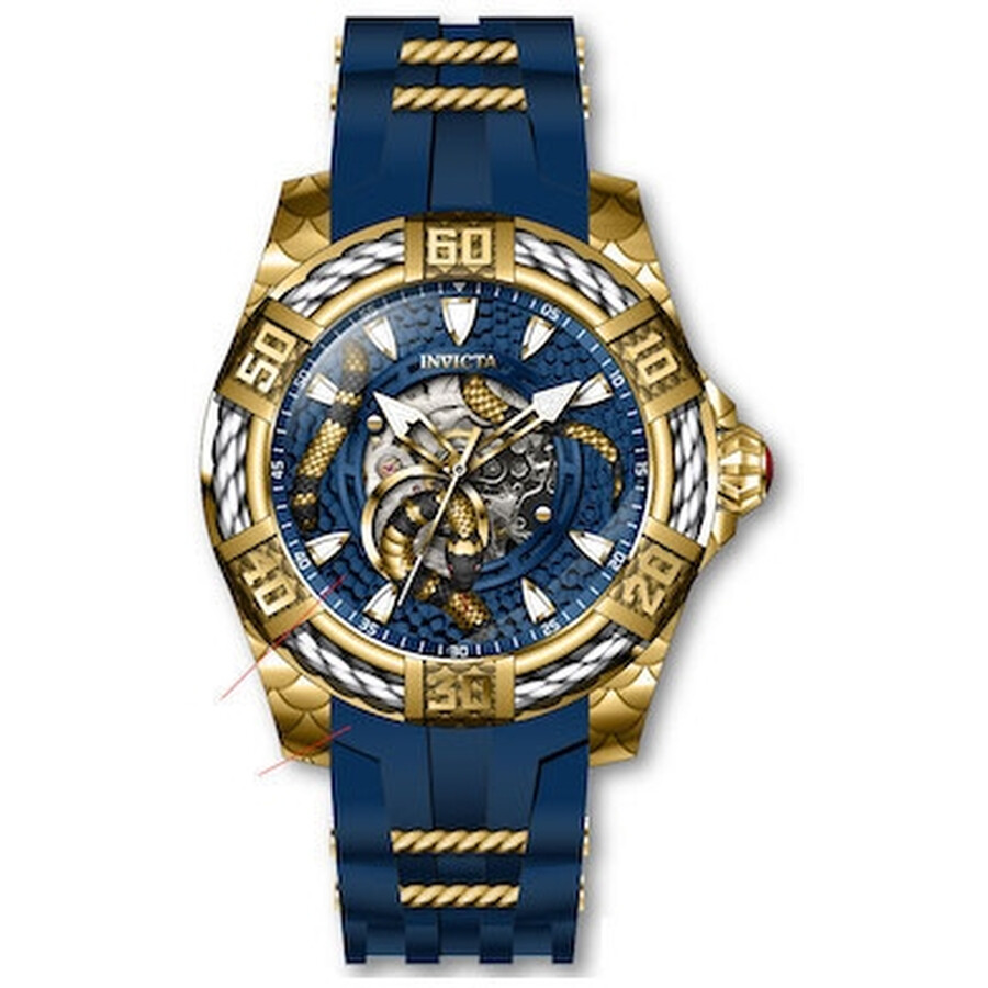 Invicta Bolt Automatic Blue Dial Blue Silicone Men's Watch 32326 ...
