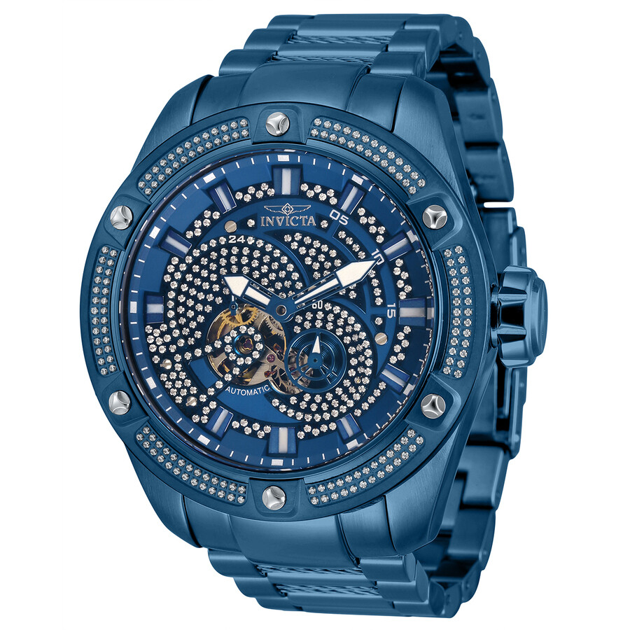 Invicta Bolt Automatic Diamond Blue Dial Men's Watch 34621 886678413430 ...