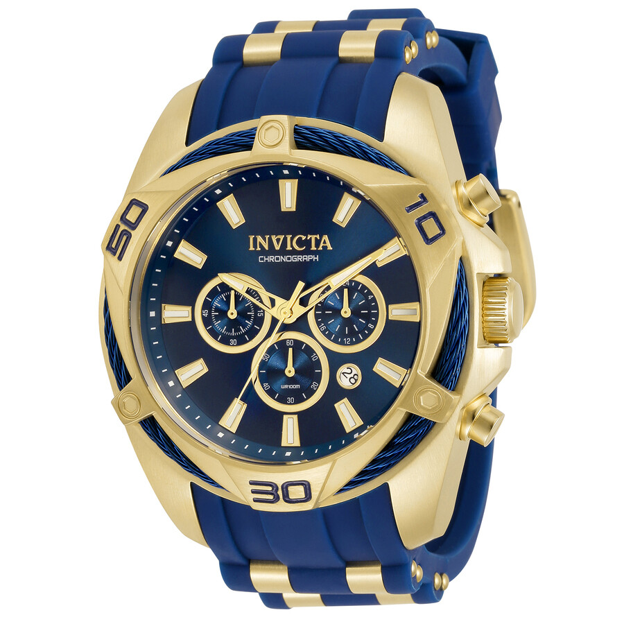 Invicta Bolt Chronograph Quartz Blue Dial Men's Watch 34139 ...