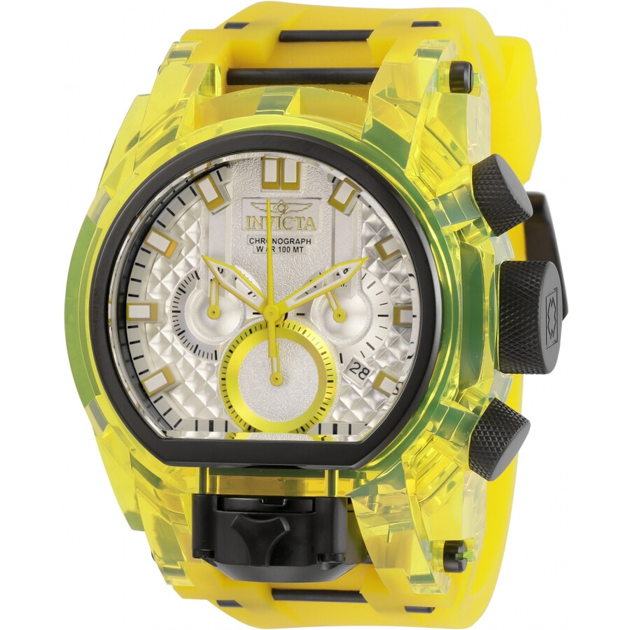 Invicta Bolt Bolt Zeus Magnum Chronograph GMT Quartz Silver Dial Men's ...