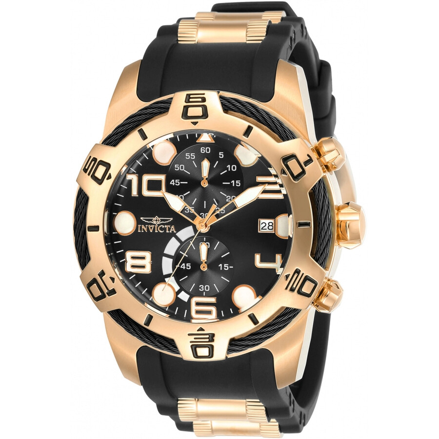 Invicta Bolt Chronograph Black Dial Men's Watch 24219 886678293889 ...