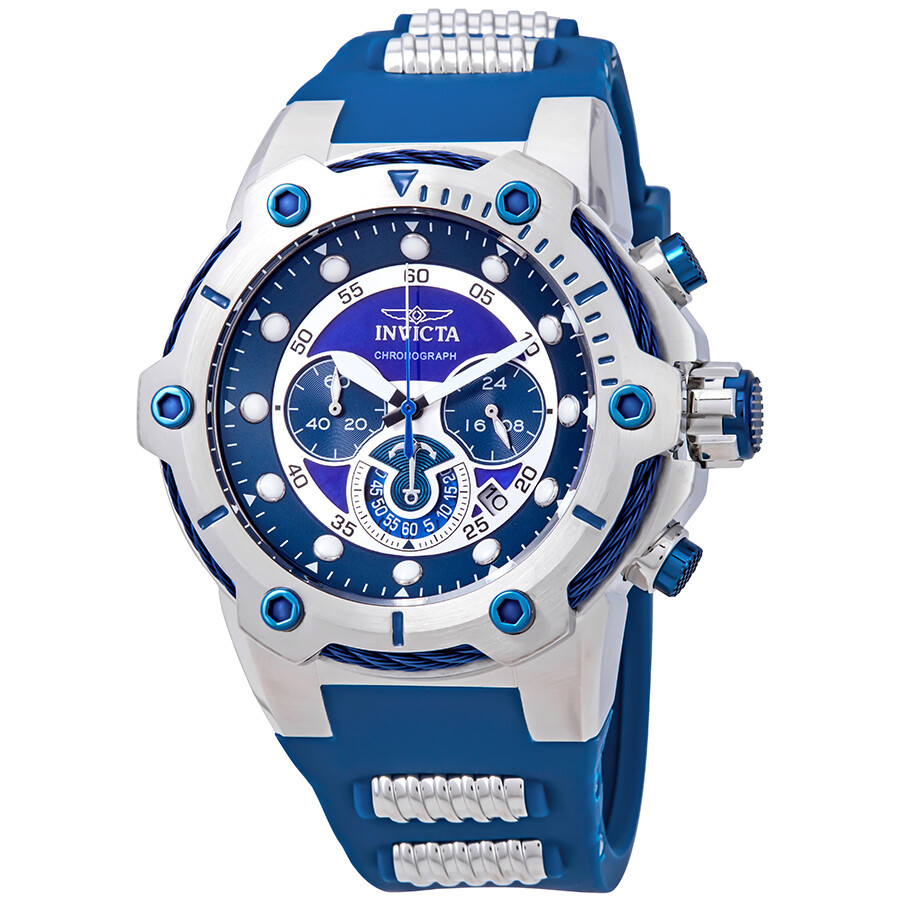 Invicta Bolt Chronograph Blue Dial Men's Watch 25465 886678308231 ...