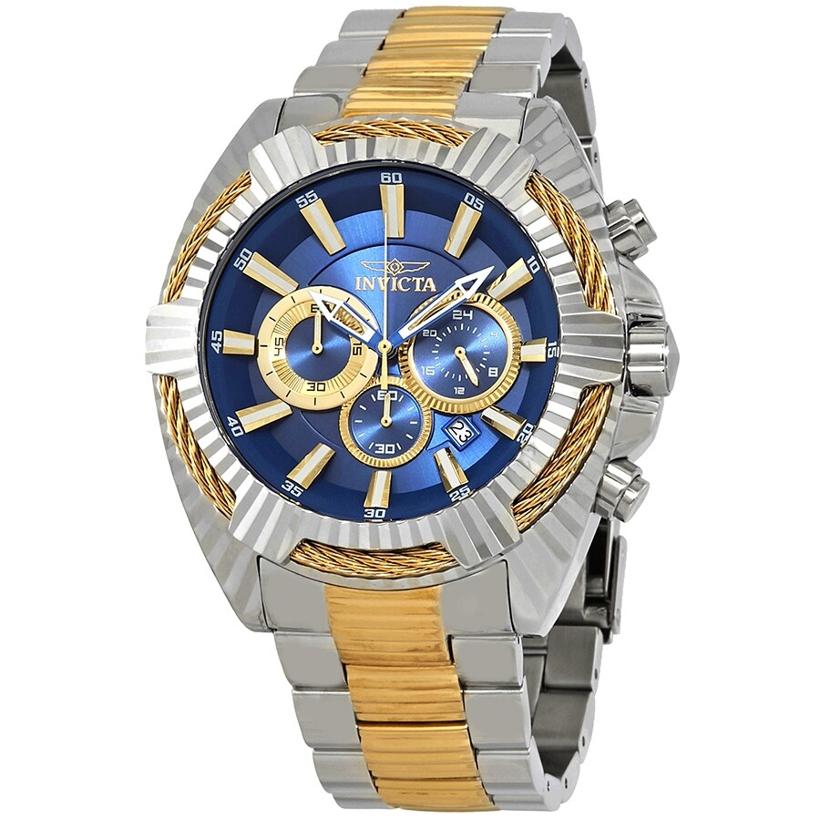 Invicta Bolt Chronograph Blue Dial Men's Watch 27195 886678326570 ...