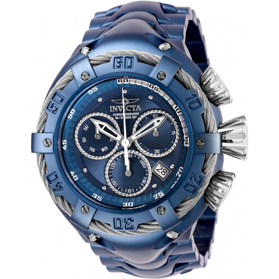 Invicta Bolt Chronograph Blue Dial Men's Watch 27517 886678329823 ...