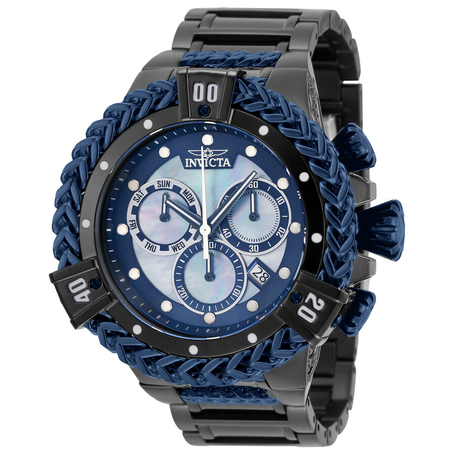 Invicta Bolt Chronograph Blue Dial Men's Watch 35576 886678434084 ...