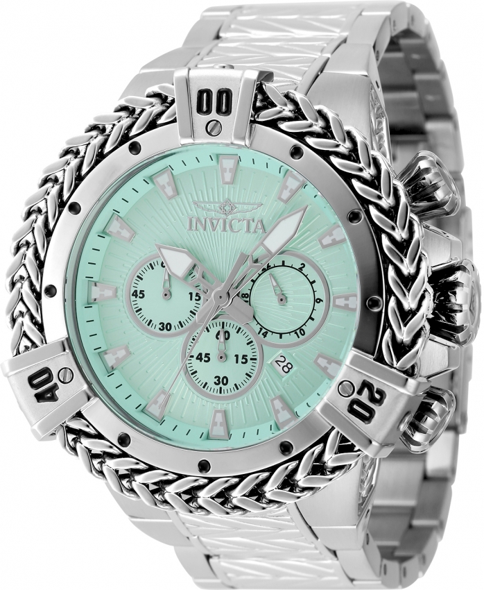 Invicta Bolt Chronograph GMT Quartz Turquoise Dial Men's Watch 48154 ...