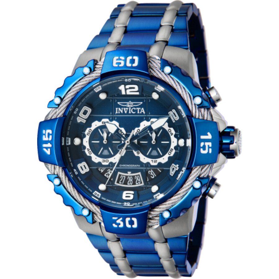 Invicta Bolt Chronograph Quartz Blue Dial Men's Watch 37653 ...