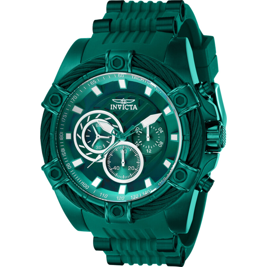 Invicta Bolt Chronograph Quartz Green Dial Men's Watch 40785 ...