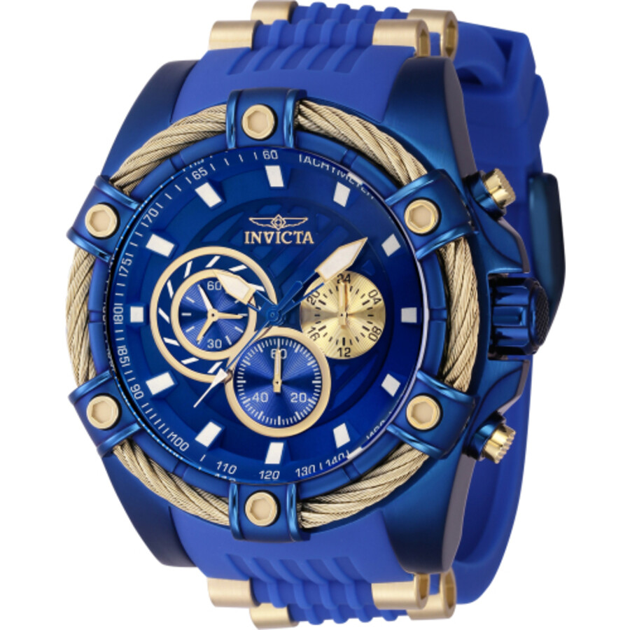 Invicta Bolt GMT Chronograph Quartz Blue Dial Men's Watch 40797 ...