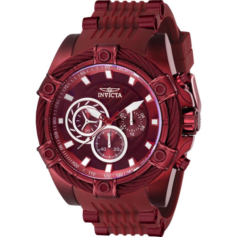 Invicta Bolt GMT Chronograph Quartz Red Dial Men's Watch 40783 ...