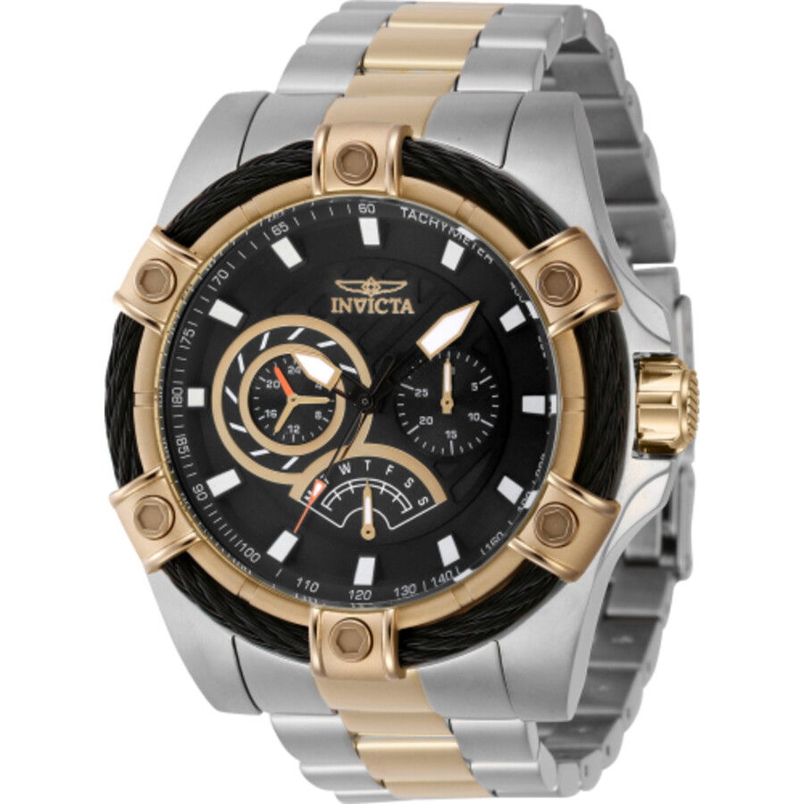Invicta Bolt GMT Quartz Black Dial Men's Watch 46869 886678621064 ...