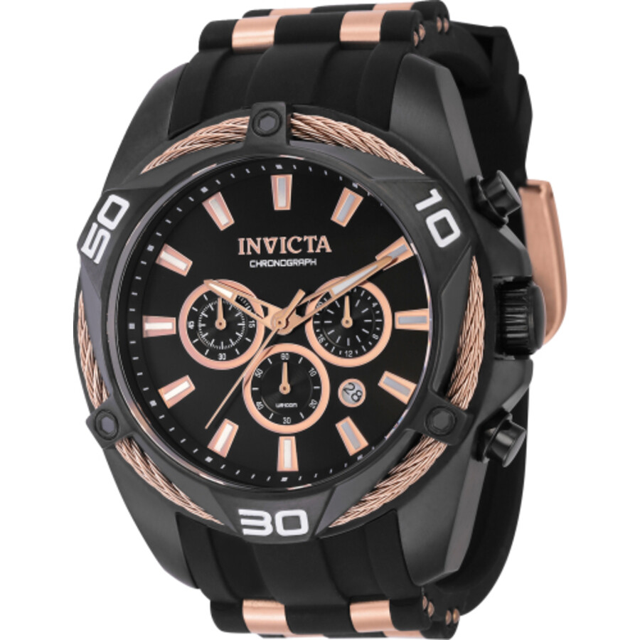 Invicta Bolt LATAM Exclusive Chronograph GMT Quartz Black Dial Men's ...