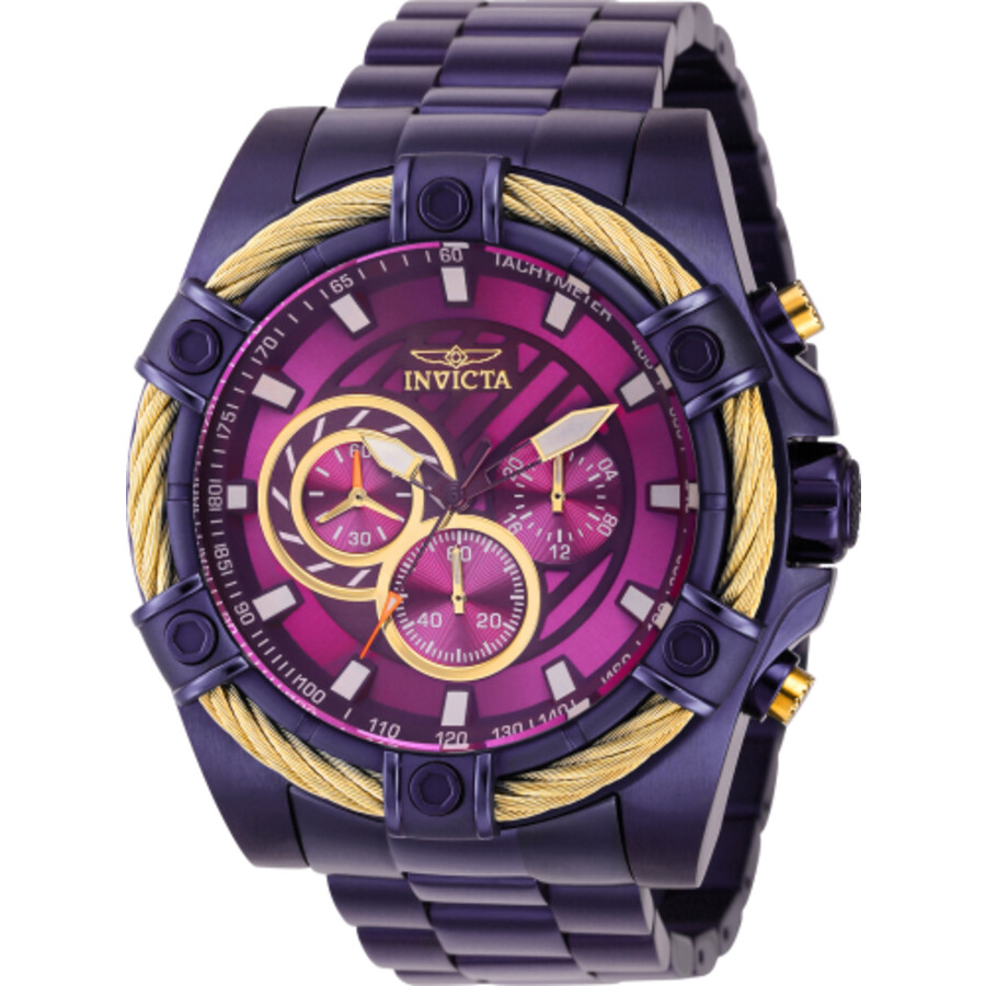 Invicta Bolt Quartz Purple Dial Men's Watch 38958 886678527557 ...