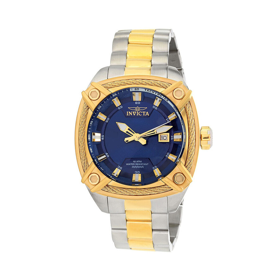 Invicta Bolt Quartz Blue Dial Two-tone Men's Watch 31360 886678370641 ...
