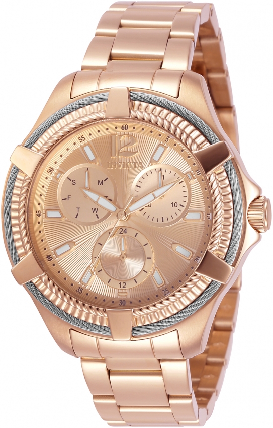 Invicta Bolt Quartz Rose Dial Rose Gold-tone Ladies Watch 30898 ...